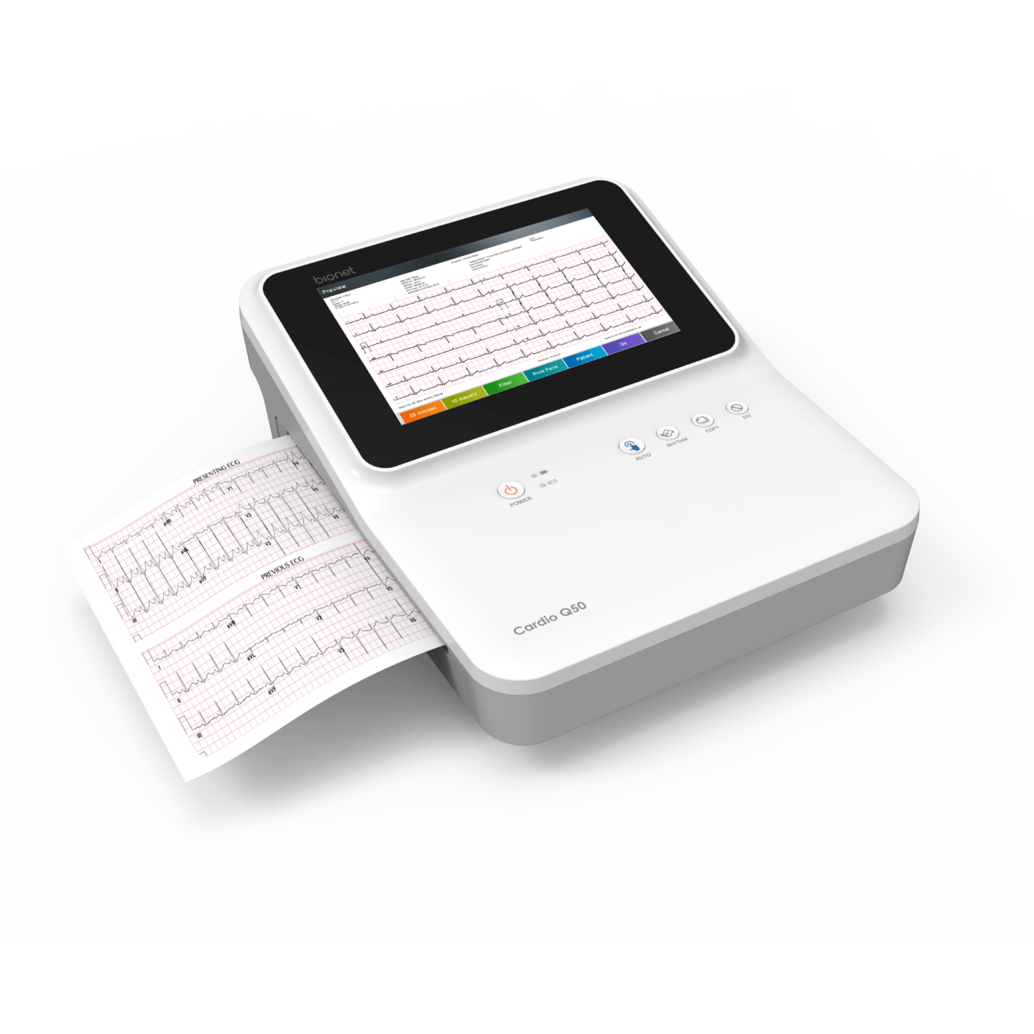 Cardio Q50 - Interpretive 12 Channel Resting Electrocardiogram (ECG ...