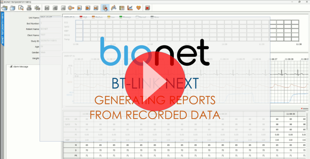 BT-Link Next - Veterinary Monitor Software - Bionet America